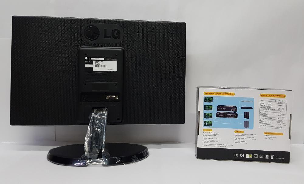LG 19M38A 18.5-inches LED Monitor with HDMI Splitter 1x4 4Port Hub 3D ...