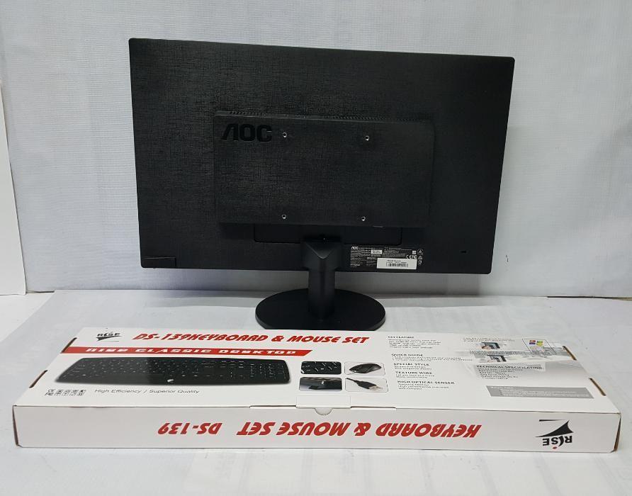 AOC E2070SWN 19.5-inch LED Monitor with RiSE DS-139 Keyboard, TV & Home ...