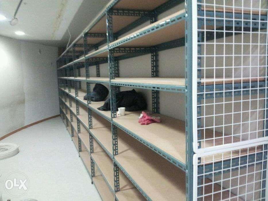 Slotted steel rack bolt and nut wood shelves warehouse storage ...