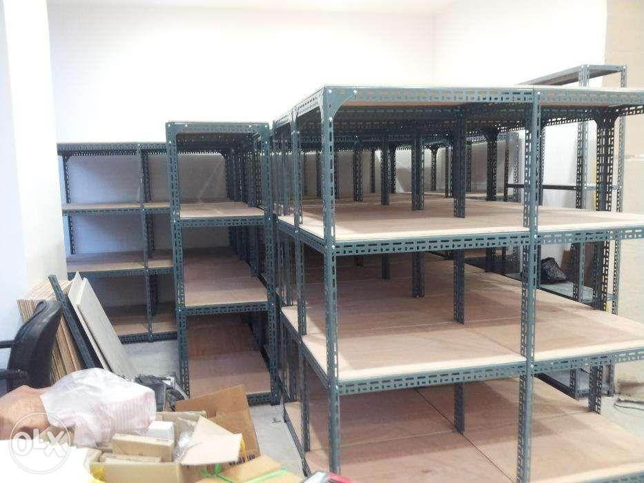 Slotted steel rack bolt and nut wood shelves warehouse storage ...