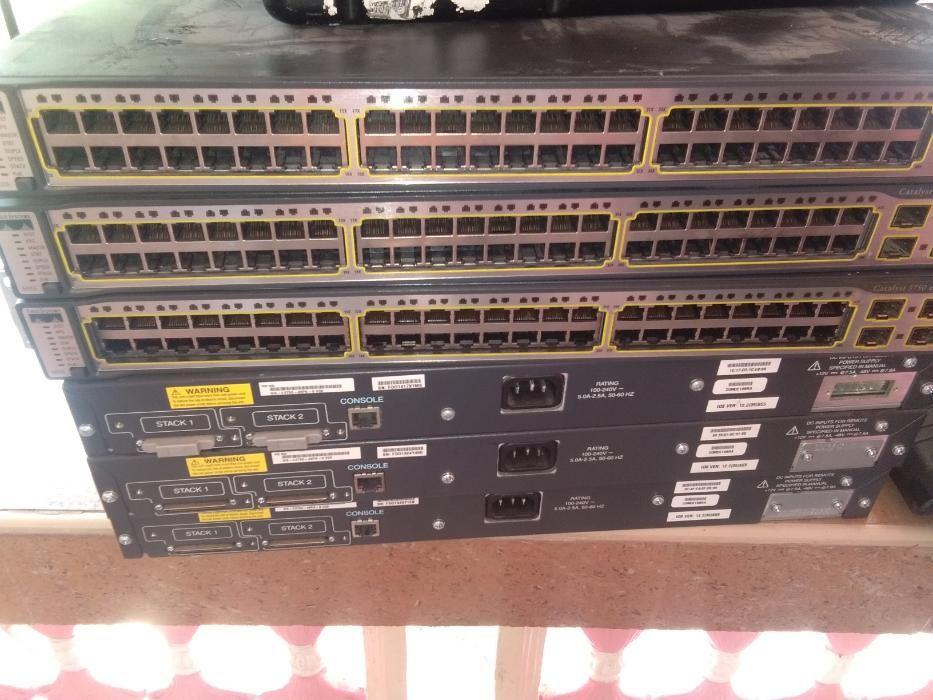 Cisco catalyst 3750 PoE 48ports, Computers & Tech, Parts & Accessories ...