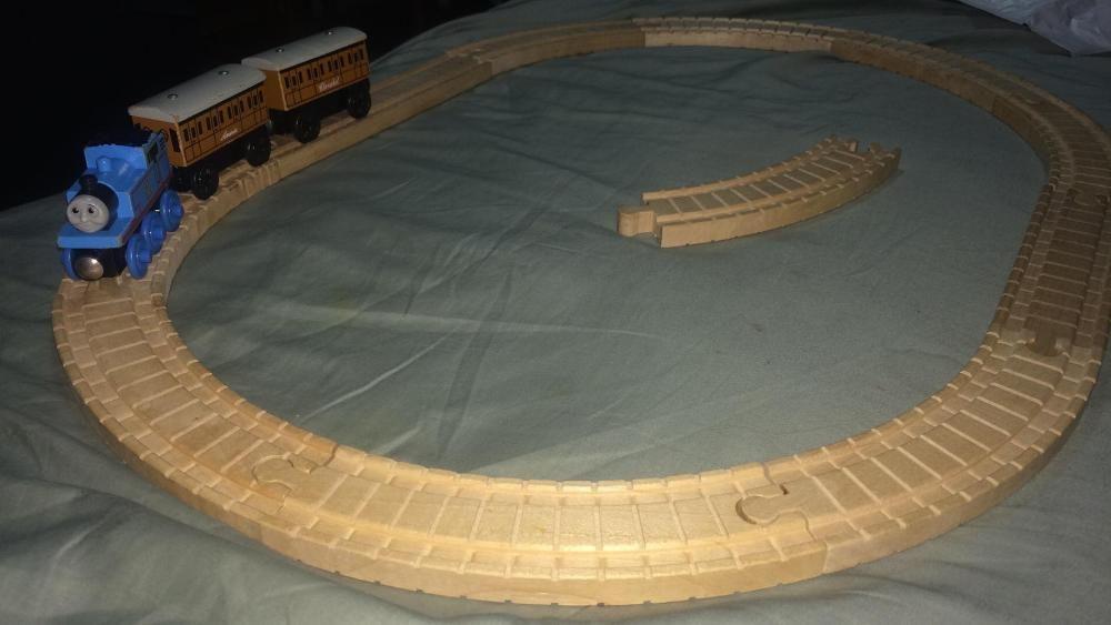 Thomas The Tank Engine Original Wooden Train Track Set, Babies & Kids ...