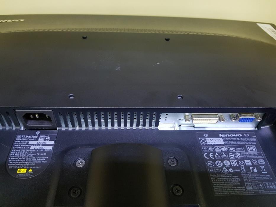 22-inch WLED Lenovo ThinkVision E2223s, Computers & Tech, Parts ...