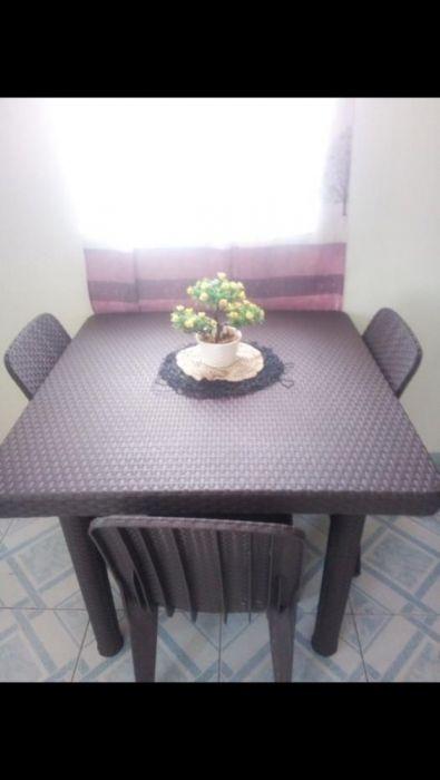 Jolly rattan dinning set, Furniture & Home Living, Furniture, Tables ...