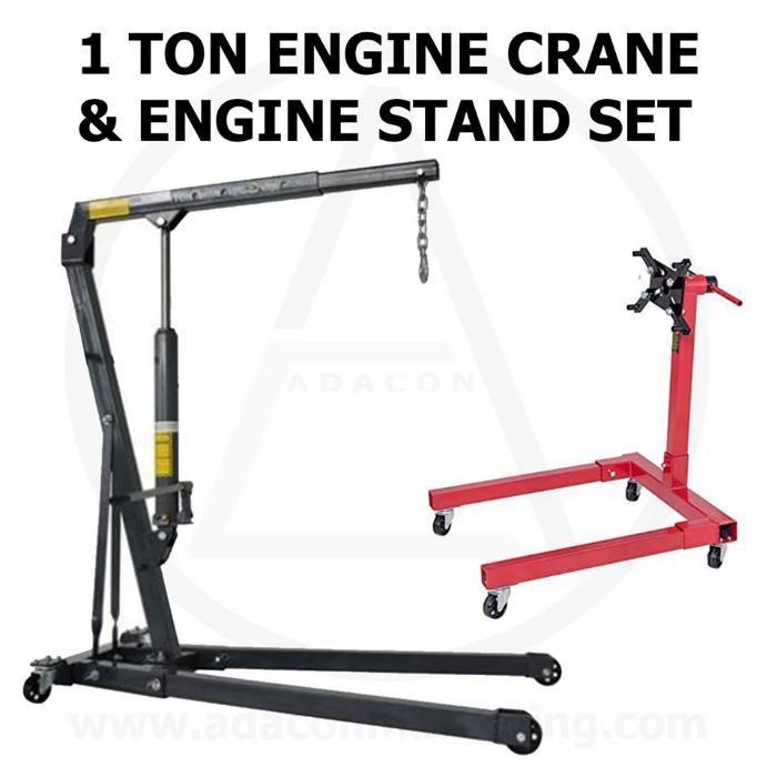 1 ton Engine Crane and Engine Stand Set, Furniture & Home Living, Home ...