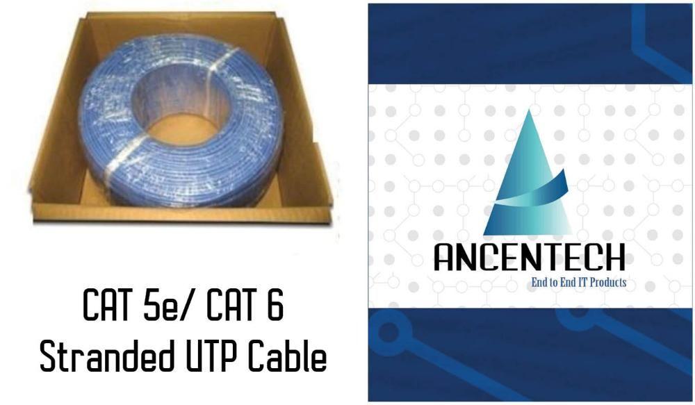 Cat 5e Cat 6 Stranded UTP Cable, Computers & Tech, Parts & Accessories ...