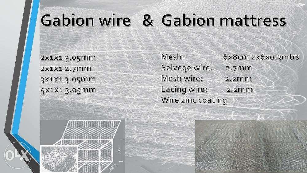 Gabion wire and Gabion mattress, Commercial & Industrial, Construction ...