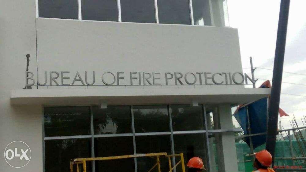 STAINLESS Build Up Signage Brass Letter backlit led direct Fabrication ...
