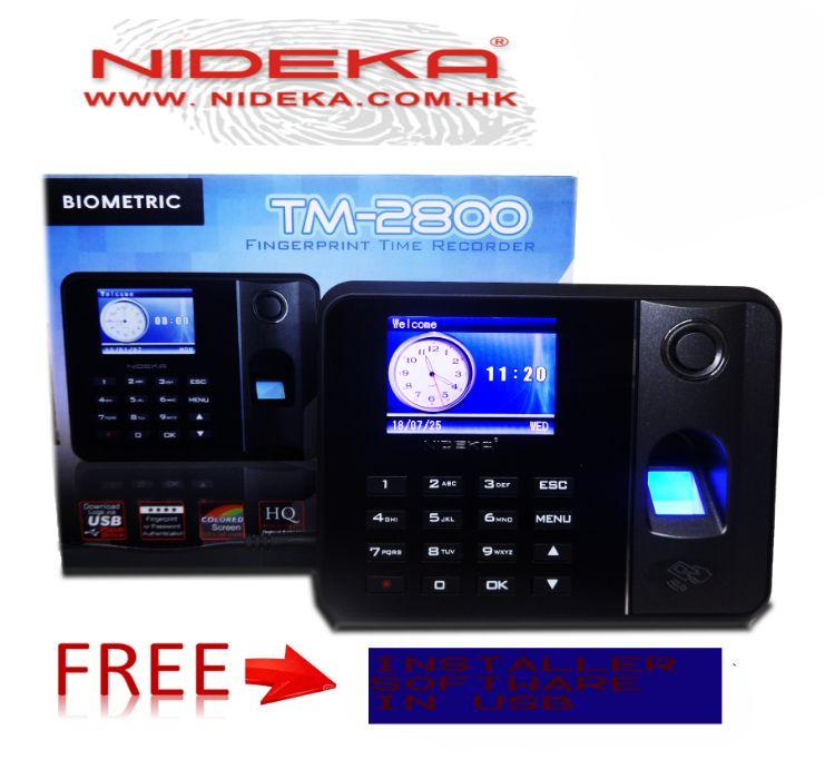 Biometrics time recorder machine. Fingerprint Scanner. Bundy Clock ...