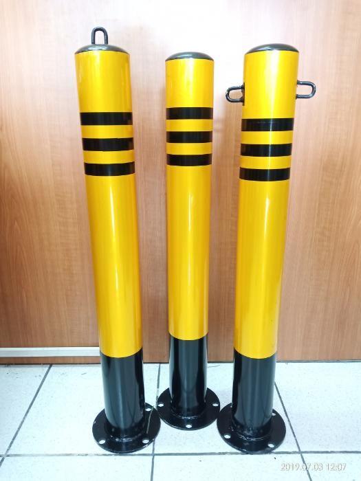 Steel Bollard Post. Traffic post barrier. Steel post bollard ...