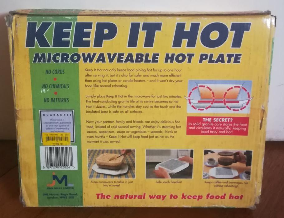 Keep It Hot Microwaveable Hot Plate | Gas Furnace