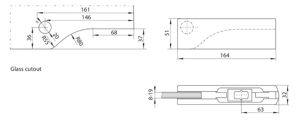 GEZE PT10 Patch Fitting (Lower Door Rail), Commercial & Industrial ...