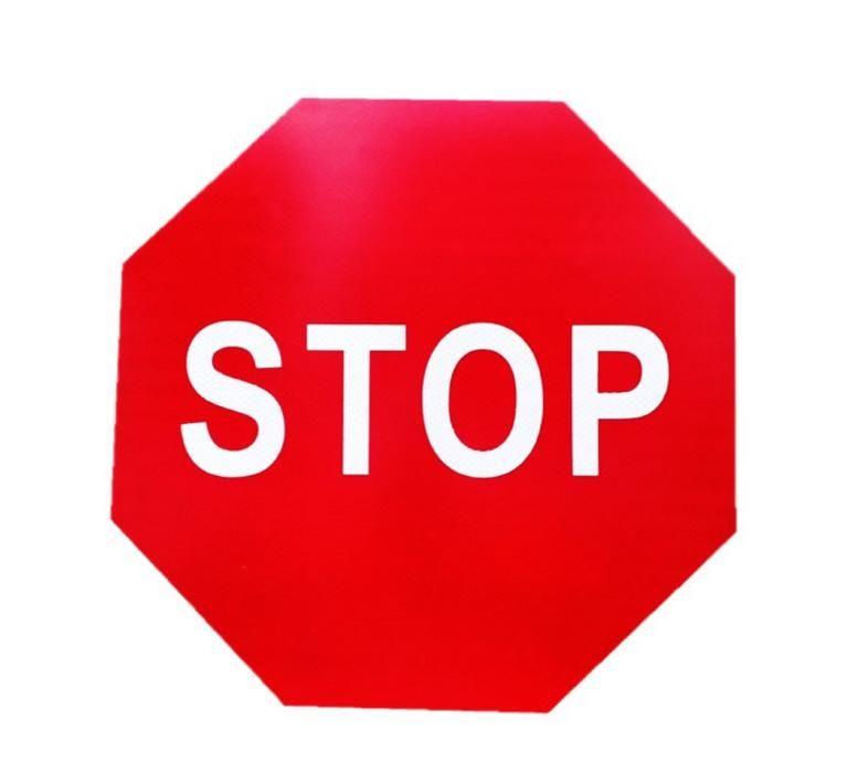 Reflectorized stop sign aluminum signage traffic sign, Commercial ...