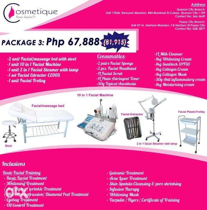 Derma Aesthetic Facial Spa Package Facial Slimming Machine, Beauty ...