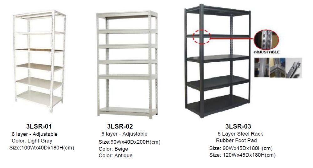 steel rack bookshelves metal rack shelf 3 layer 6 layer, Furniture ...