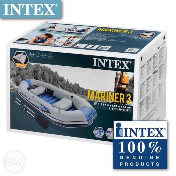 Intex Mariner 3 inflatable boat set, Sports Equipment, Sports & Games ...