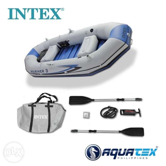 Intex Mariner 3 inflatable boat set, Sports Equipment, Sports & Games ...