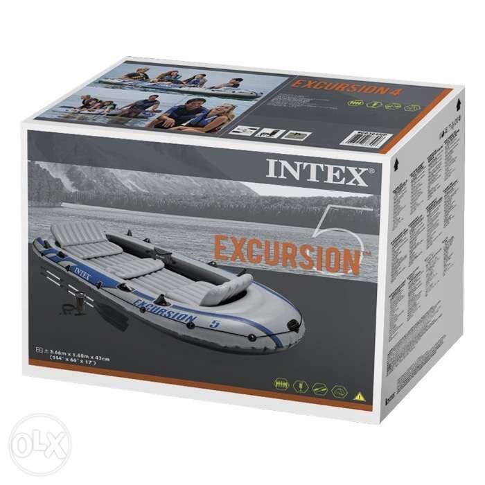 Intex Excursion 5 Inflatable Boat Set, Sports Equipment, Sports & Games ...