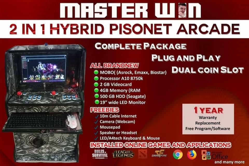 Pisonet Arcade 2in1 Hybrid, Computers & Tech, Desktops on Carousell