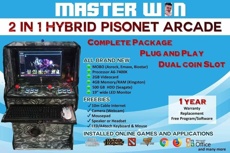 Pisonet Arcade 2in1 Hybrid, Computers & Tech, Desktops on Carousell