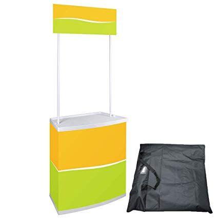 PVC booth table promotional collapsible sampling counter booth ...