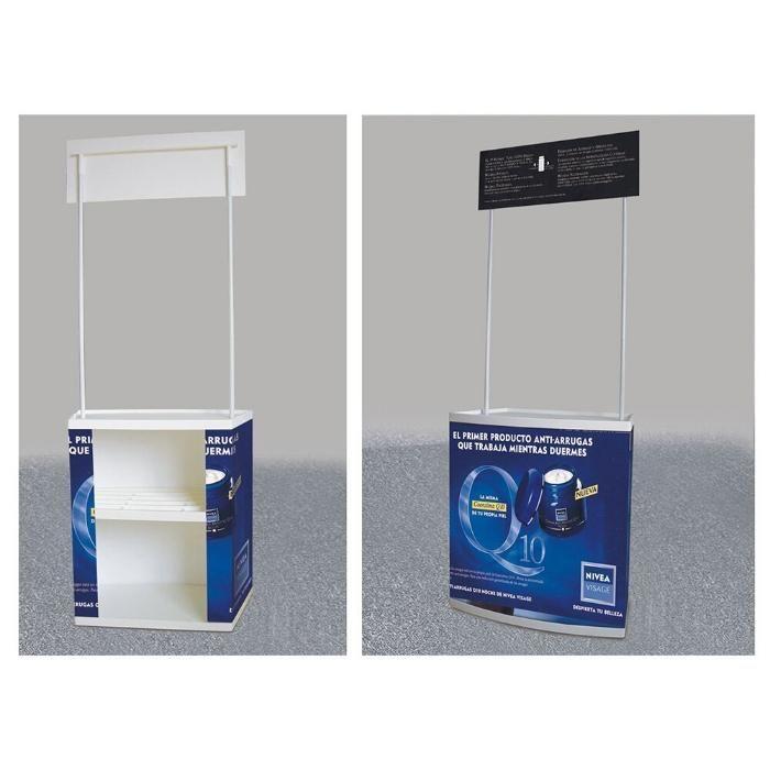 PVC booth table promotional collapsible sampling counter booth ...