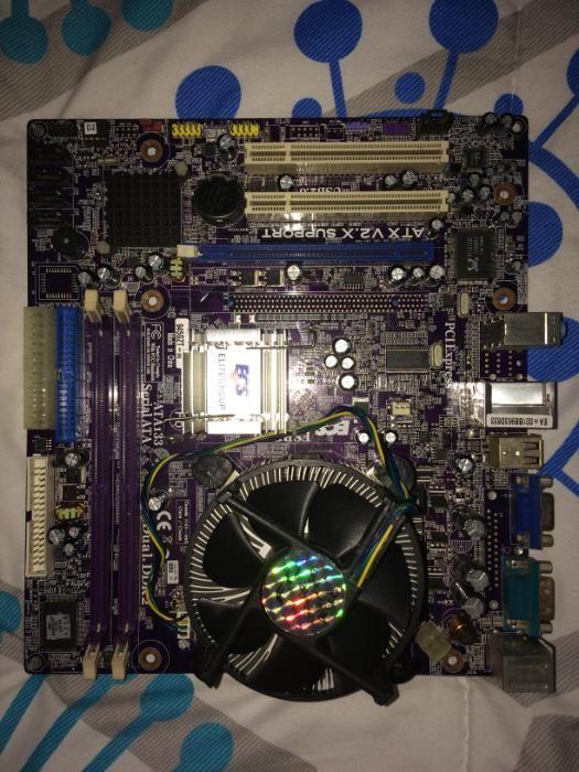 Desktop MotherBoard (LGA 775) with Intel Pentium Processor + CPU Fan ...