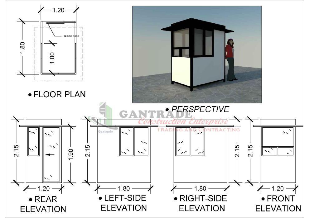 Portable Booth I Cashier Booth I Guard House I Business Kiosk ...