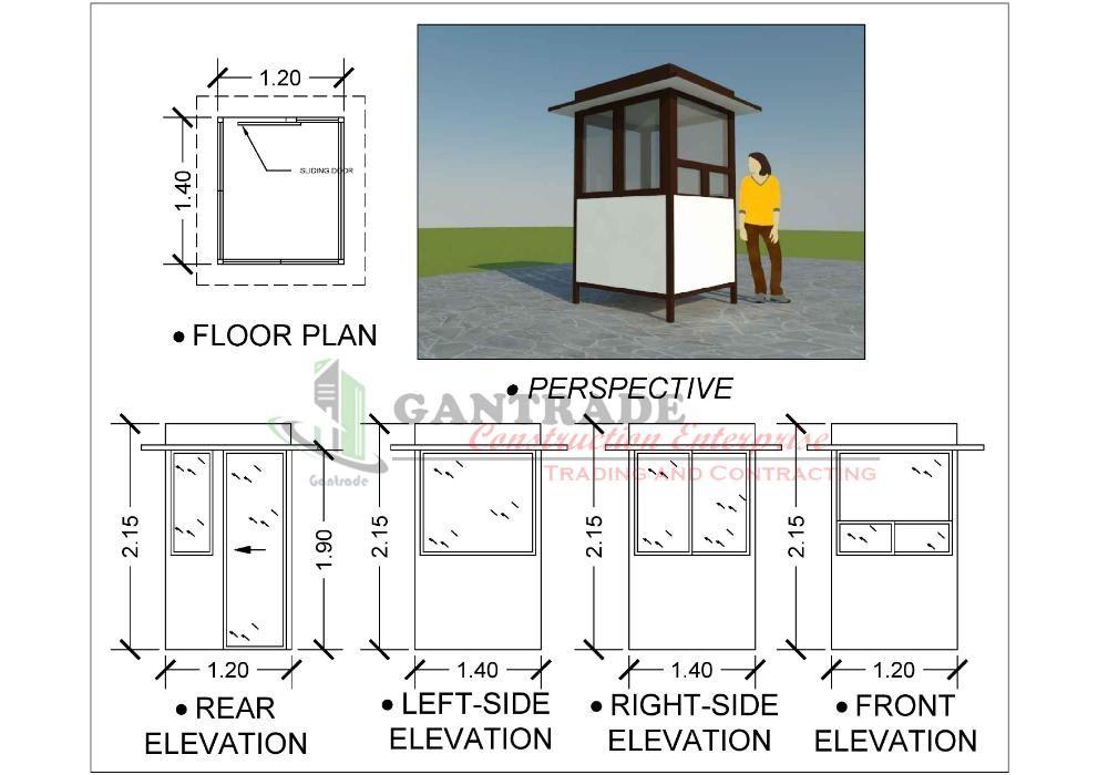 Portable Booth I Cashier Booth I Guard House I Business Kiosk ...