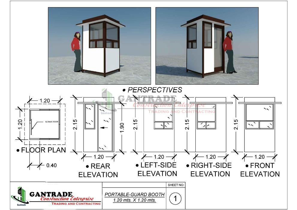Portable Booth I Cashier Booth I Guard House I Business Kiosk ...