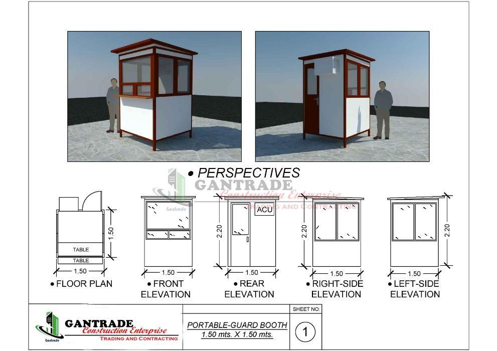 Portable Booth I Cashier Booth I Guard House I Business Kiosk ...