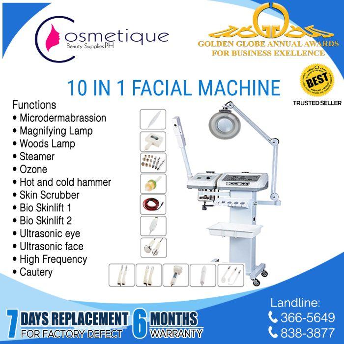 13 in 1 Facial machine with steamer lamp free training certificates ...