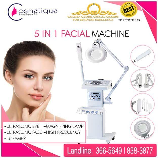 5 in 1 build in type facial machine with demo on Carousell
