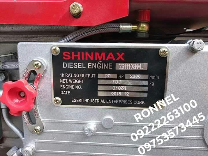 SHINMAX Japan 22HP Electric Start Watercooled Diesel Engine, Commercial ...
