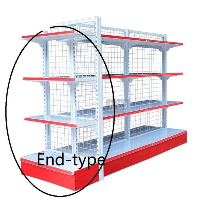 Grocery Rack End Type High Quality Gondola Display Shelves Rack White ...