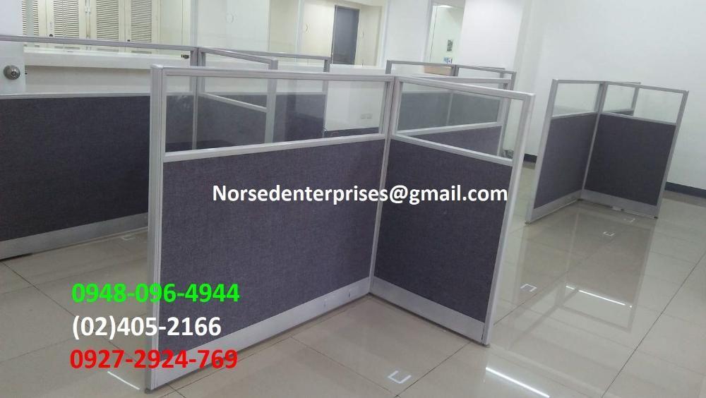 Office Partition Panel Cubicle Fabric Coated with Glass, Furniture ...
