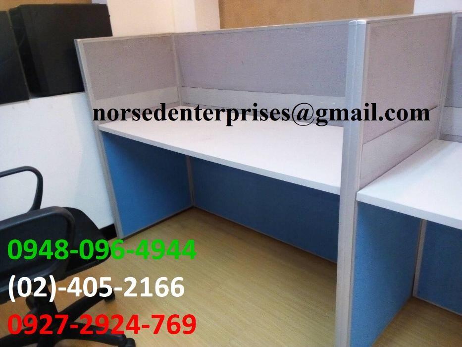 Fish Bone Style Two Tone Full Fabric Office Partition, Furniture & Home ...