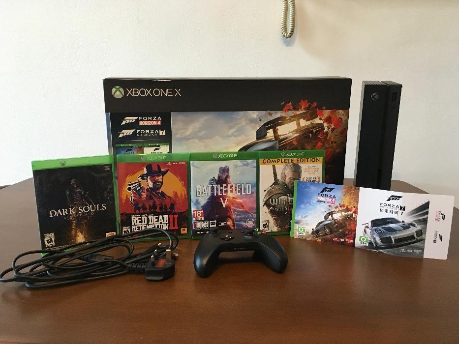 Xbox One X 1TB 7 months old perfect condition no scratches barely used ...