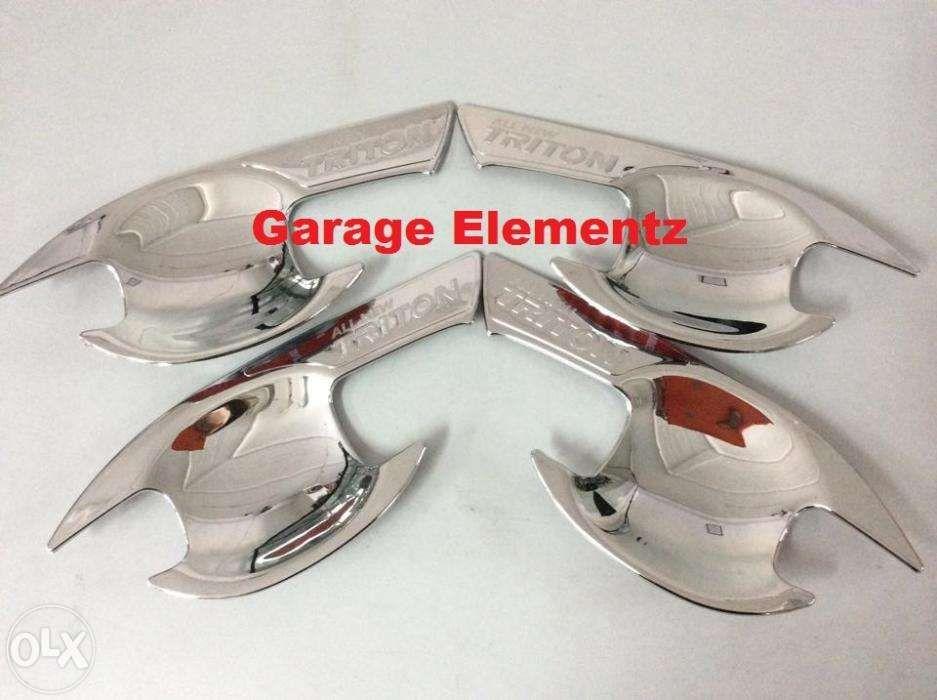 2015 to 2019 Mitsubishi Strada Triton door handle inner cover chrome ...