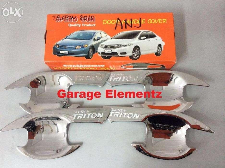 2015 to 2019 Mitsubishi Strada Triton door handle inner cover chrome ...