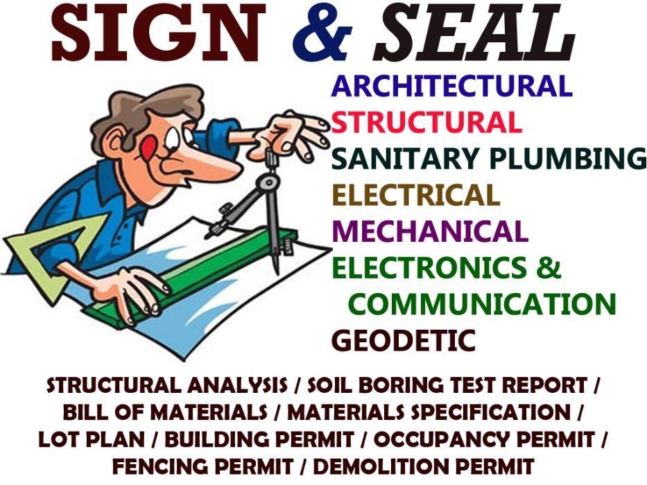 Sign and Seal for Building Plans, Home Services, Renovations & Interior ...