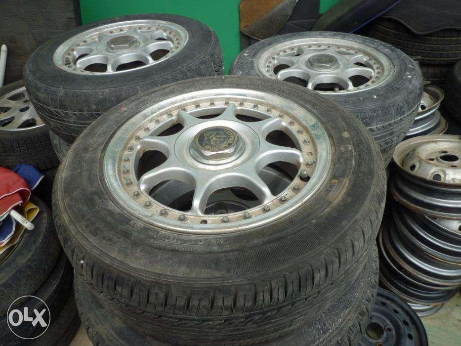 Tires with aluminium rims 13 inch 14 inch mag, Car Parts & Accessories ...