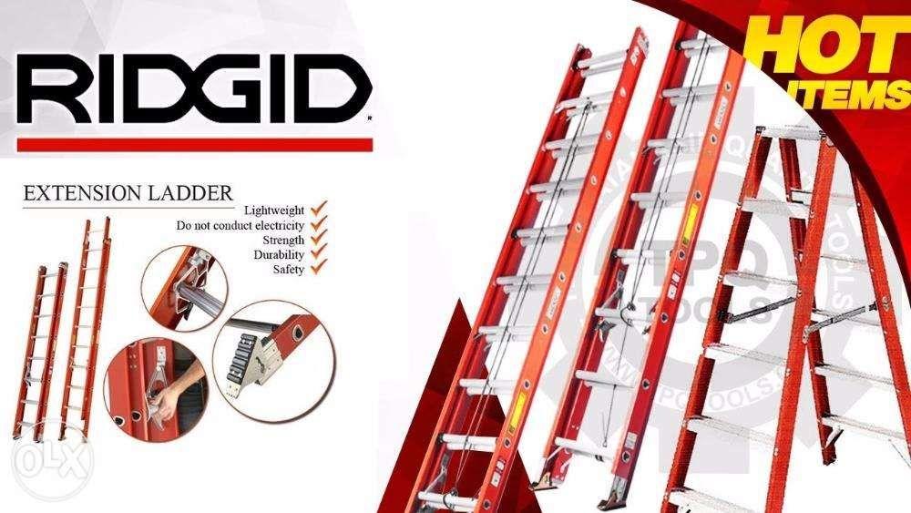 The Ridgid Fiberglass extension ladder, Furniture & Home Living, Home ...