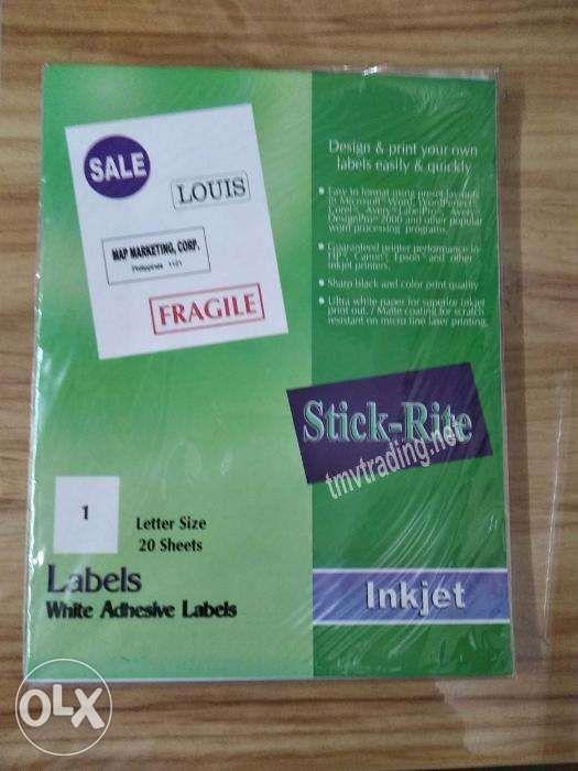 Matter Sticker Paper for Inkjet Printers, Computers & Tech, Printers ...