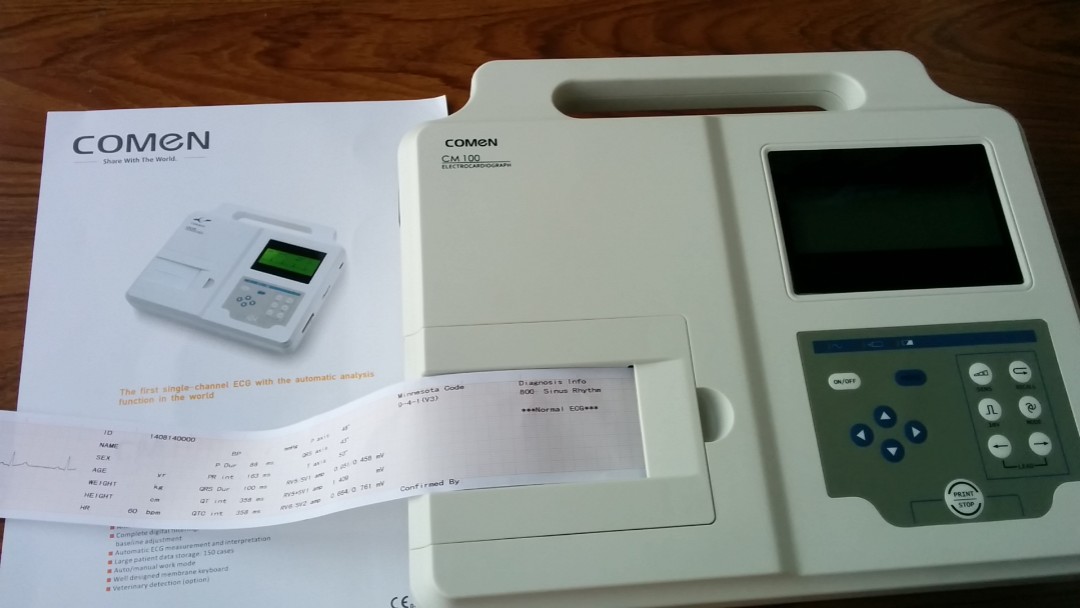 2019 Comen ECG EKG 12 lead machine with automatic interpretation ...