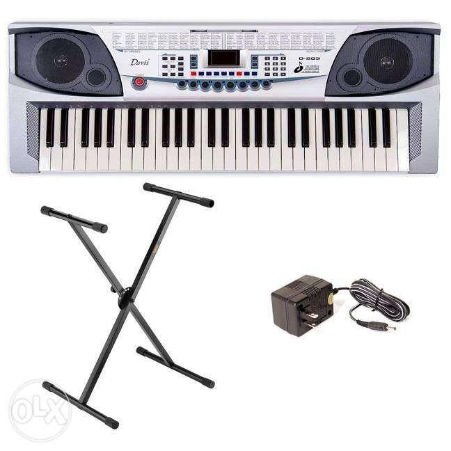 Davis D203 54Keys Digital Electronic Keyboard with sing X stand ...