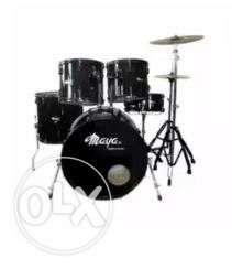 Maya MXC1113B Drum Set with Cymbals Black, Hobbies & Toys, Music ...