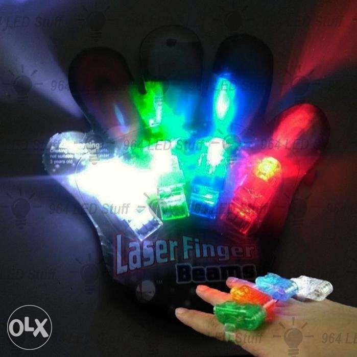 LED Finger Ring Lights Glow Laser Finger Beams, Hobbies & Toys, Travel ...