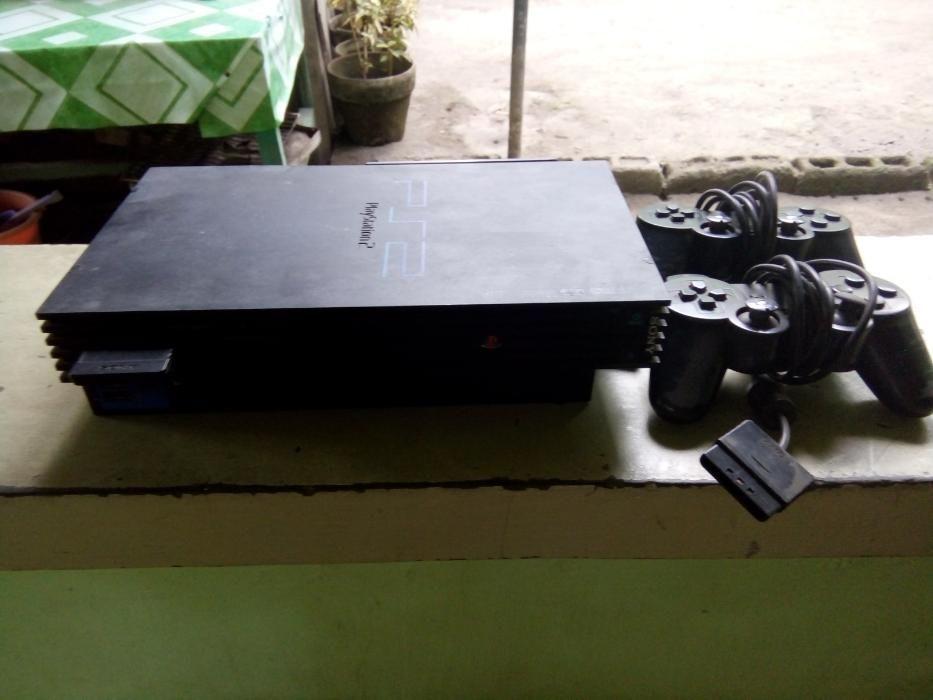 PS2 game console with network adapter, Video Gaming, Video Game ...