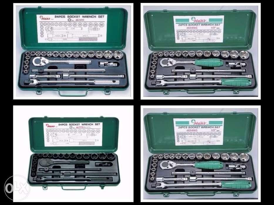 24 Pcs Socket Wrench Set, Furniture & Home Living, Home Improvement ...